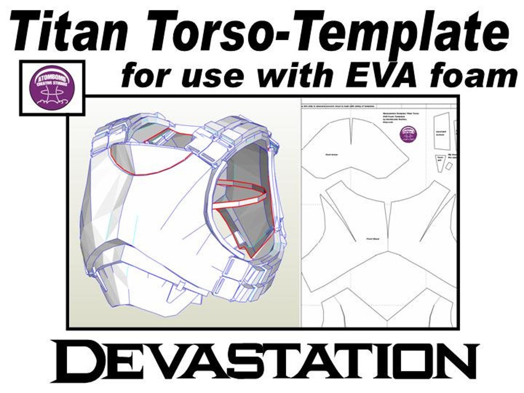 Titan Torso Armour. 'devastation' Template for EVA Foam .pdf File and ...