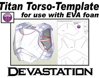 Titan Leg Armour. 'devastation' Template for EVA Foam | Etsy