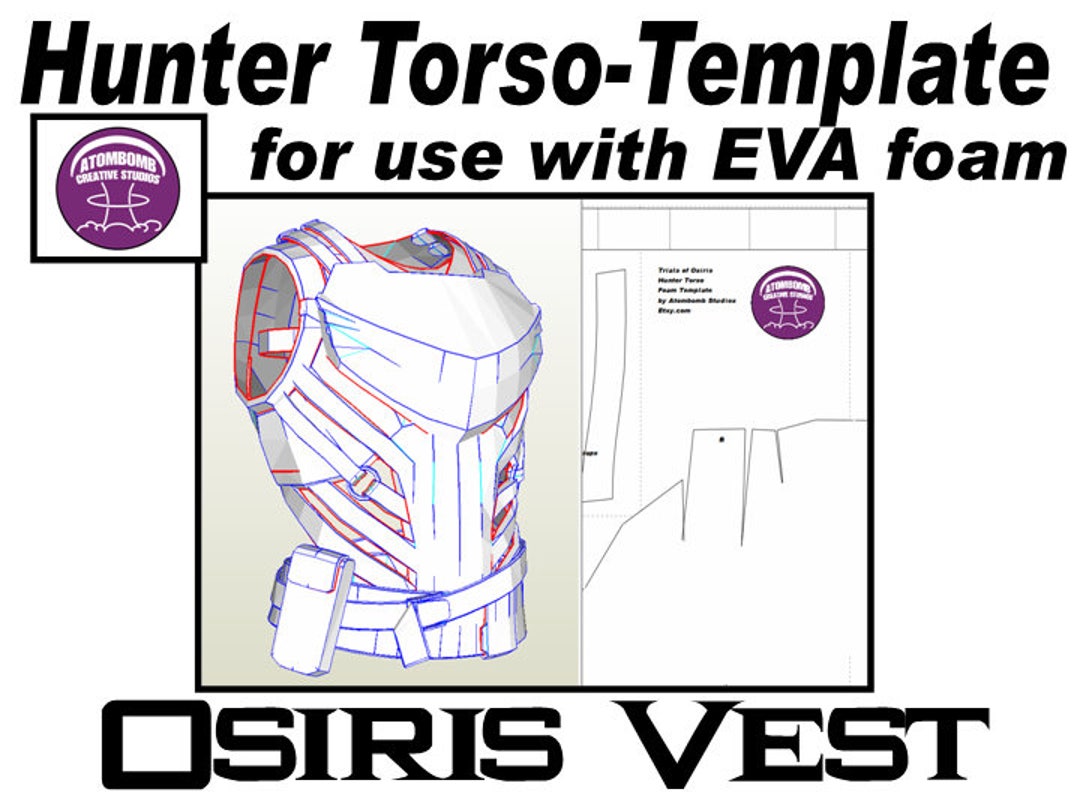 Hunter Torso Armour. 'osiris' Template for EVA Foam .pdf File and .pdo ...