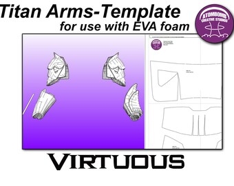 Titan Shoulder and Arm Armour. 'iron' Template for EVA Foam .pdf File ...