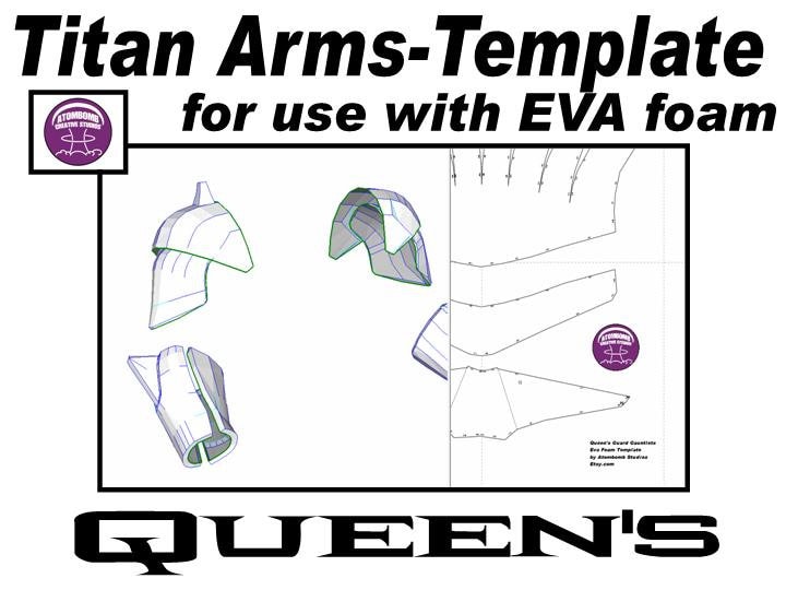 Titan Shoulder and Arm Armour. 'queen's' Template for EVA Foam .pdf ...