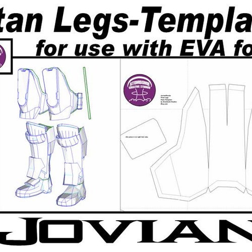 Titan Leg Armour. 'devastation' Template for EVA Foam - Etsy