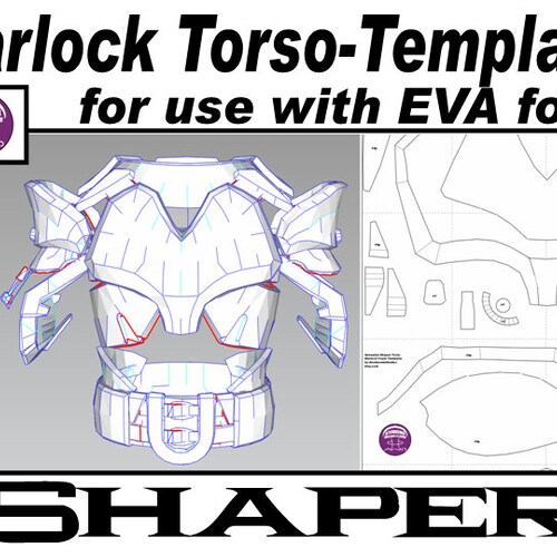 Warlock Torso Armour. 'shaper' Template for EVA Foam - Etsy