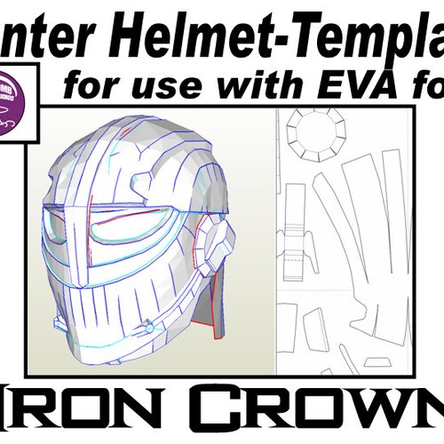 Helmet Titan. Commando Template for EVA Foam Helmet .pdf File - Etsy