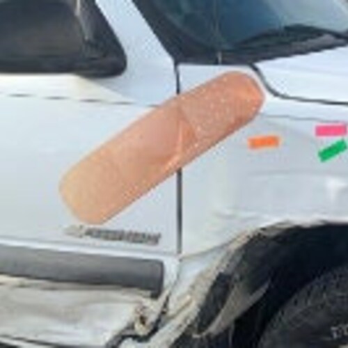 Band Aid Sticker Decal Funny Damaged Car 2.3h X - Etsy