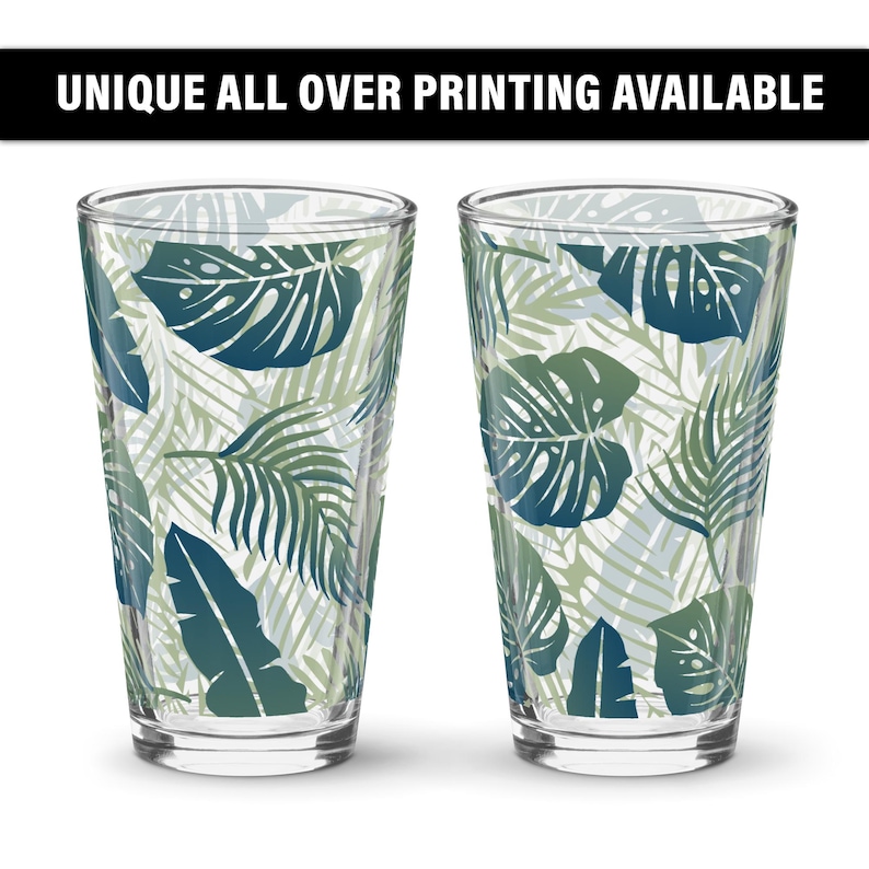 Custom Printed Pint Glass 16oz Full Color - Etsy