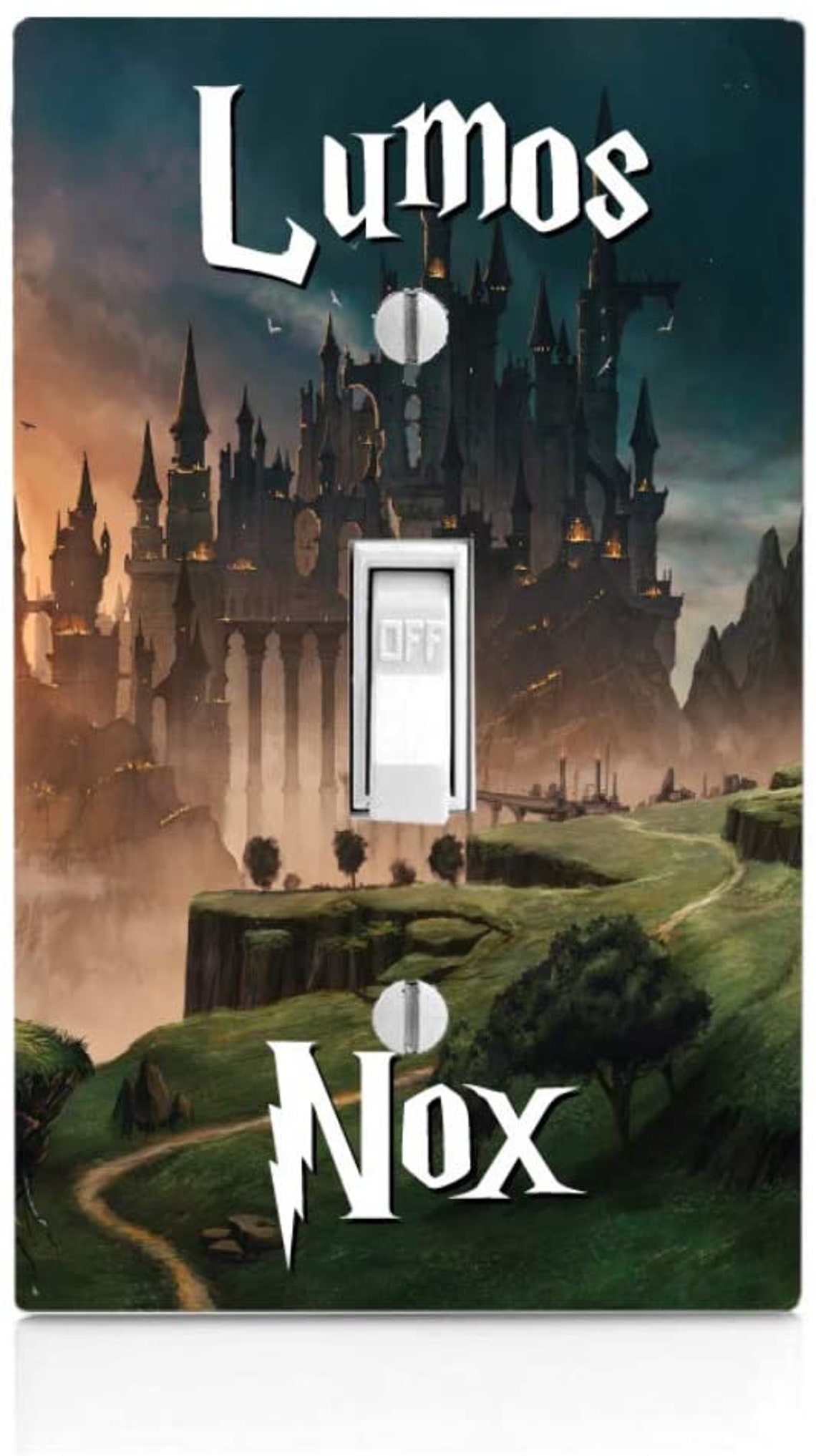 Lumos Nox Castle Light Switch Plate | Etsy