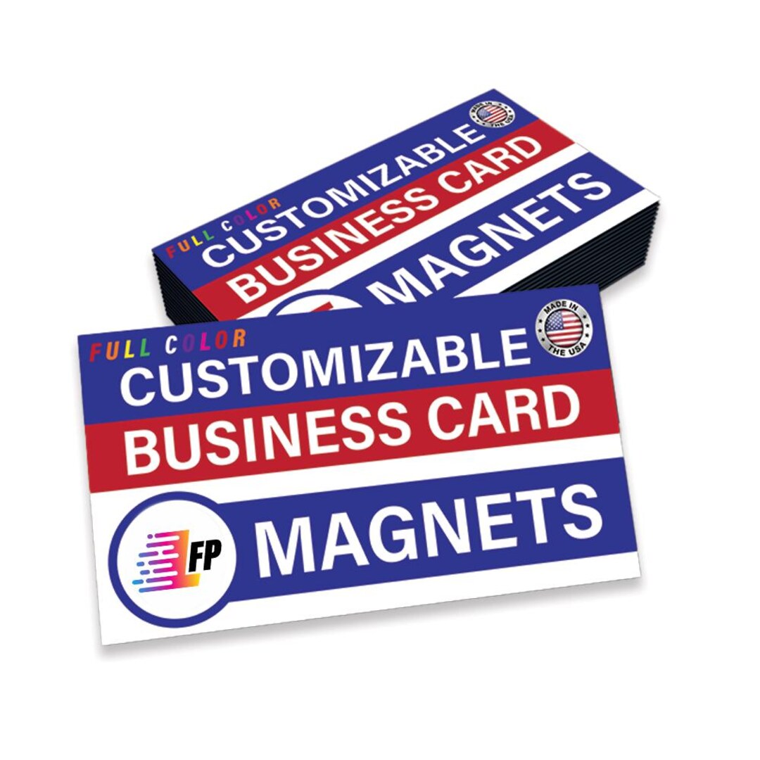 Custom Business Card Magnets - Etsy