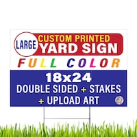 24x18 - Custom Yard Sign, Bulk Packs, Personalized Yard Sign, Real ...