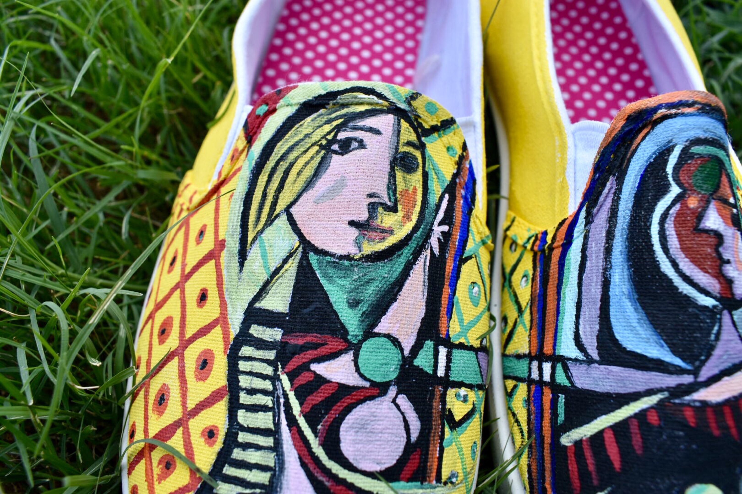Pablo Picasso's Girl Before a Mirror Custom Hand-painted Shoes // Vans ...