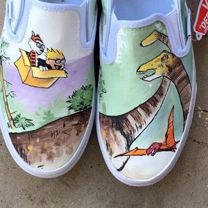 Custom Designed Cartoon/animation Hand-painted Shoes - Etsy