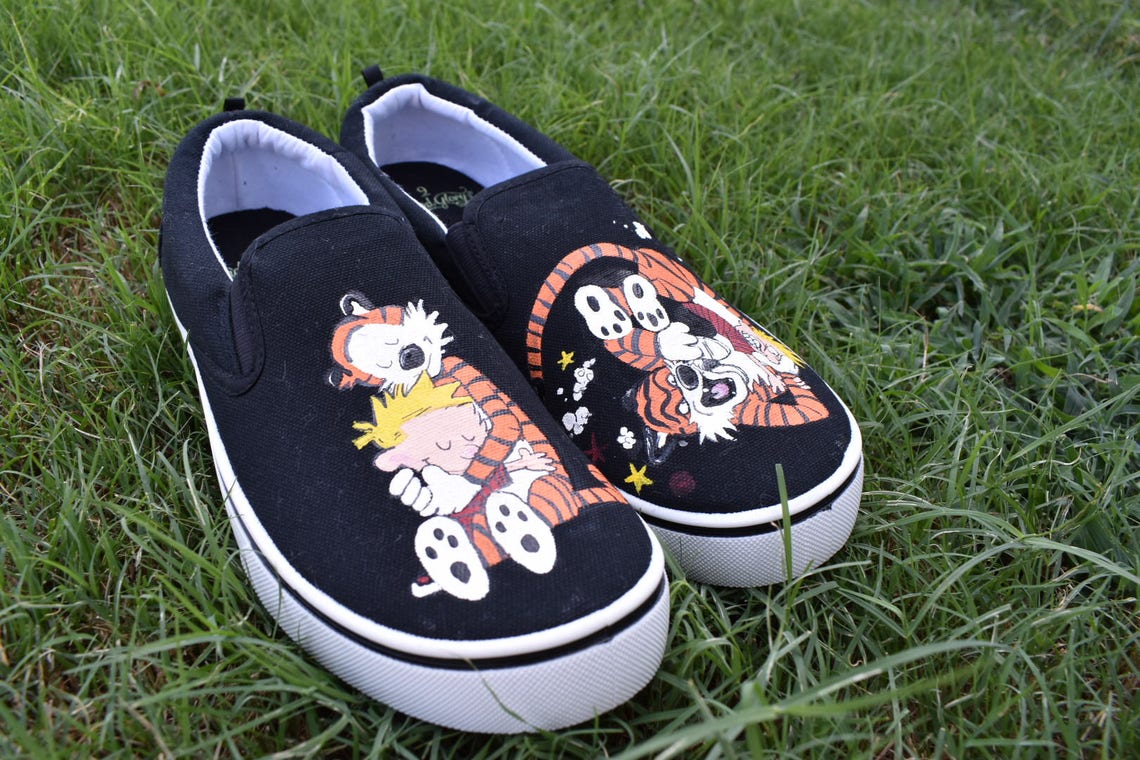 Custom Designed Cartoon/animation Hand-painted Shoes | Etsy