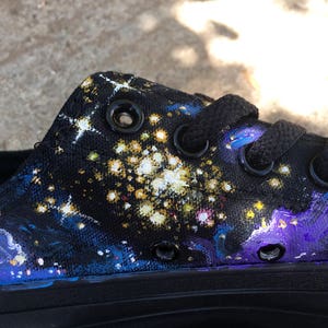 Galaxy Converse // Custom Hand-painted Space-themed Shoes // Chuck ...