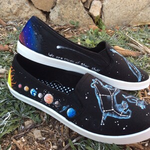 Constellations Custom Hand-painted Shoes // Universe // Cosmos - Etsy