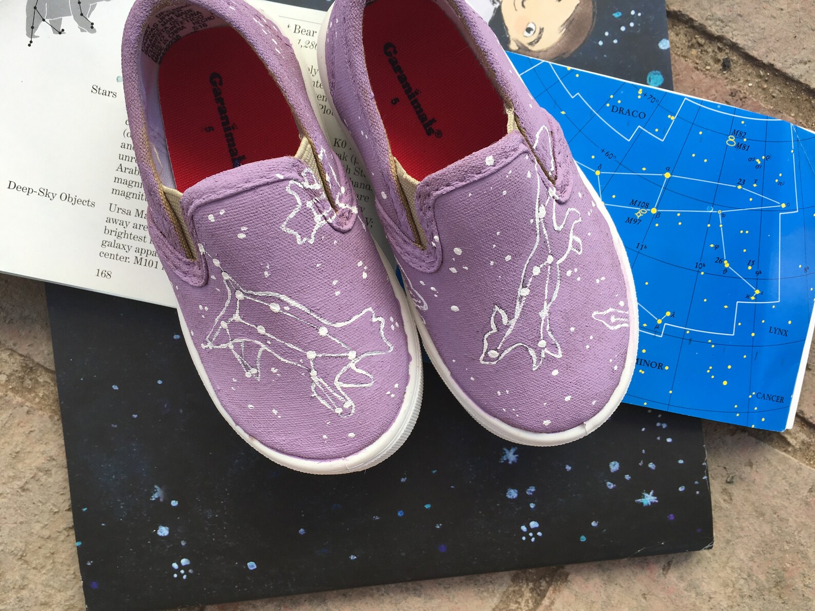Constellations Children's Shoes // Custom Hand-painted | Etsy India