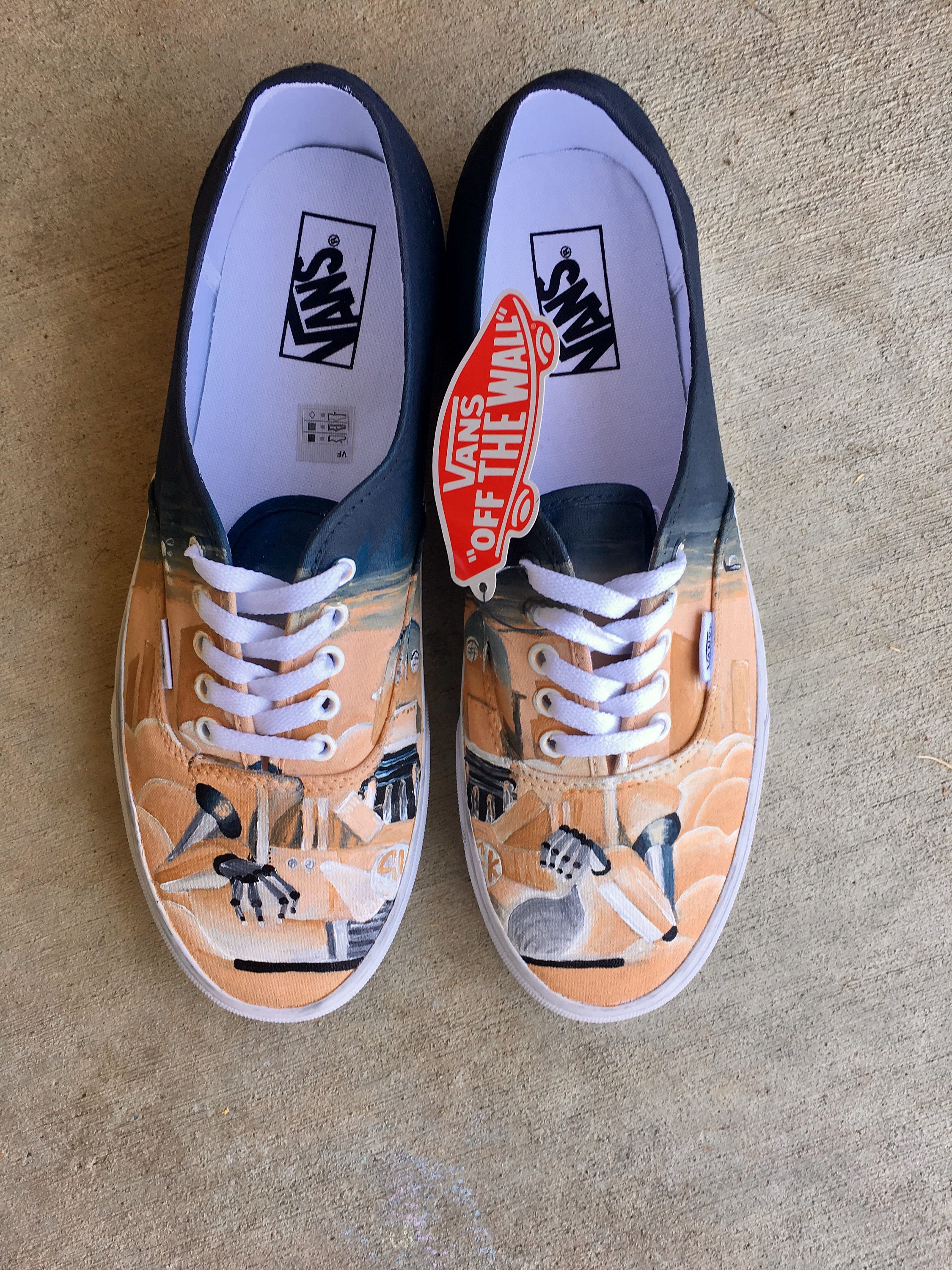 Custom Designed Cartoon/animation Hand-painted Shoes - Etsy