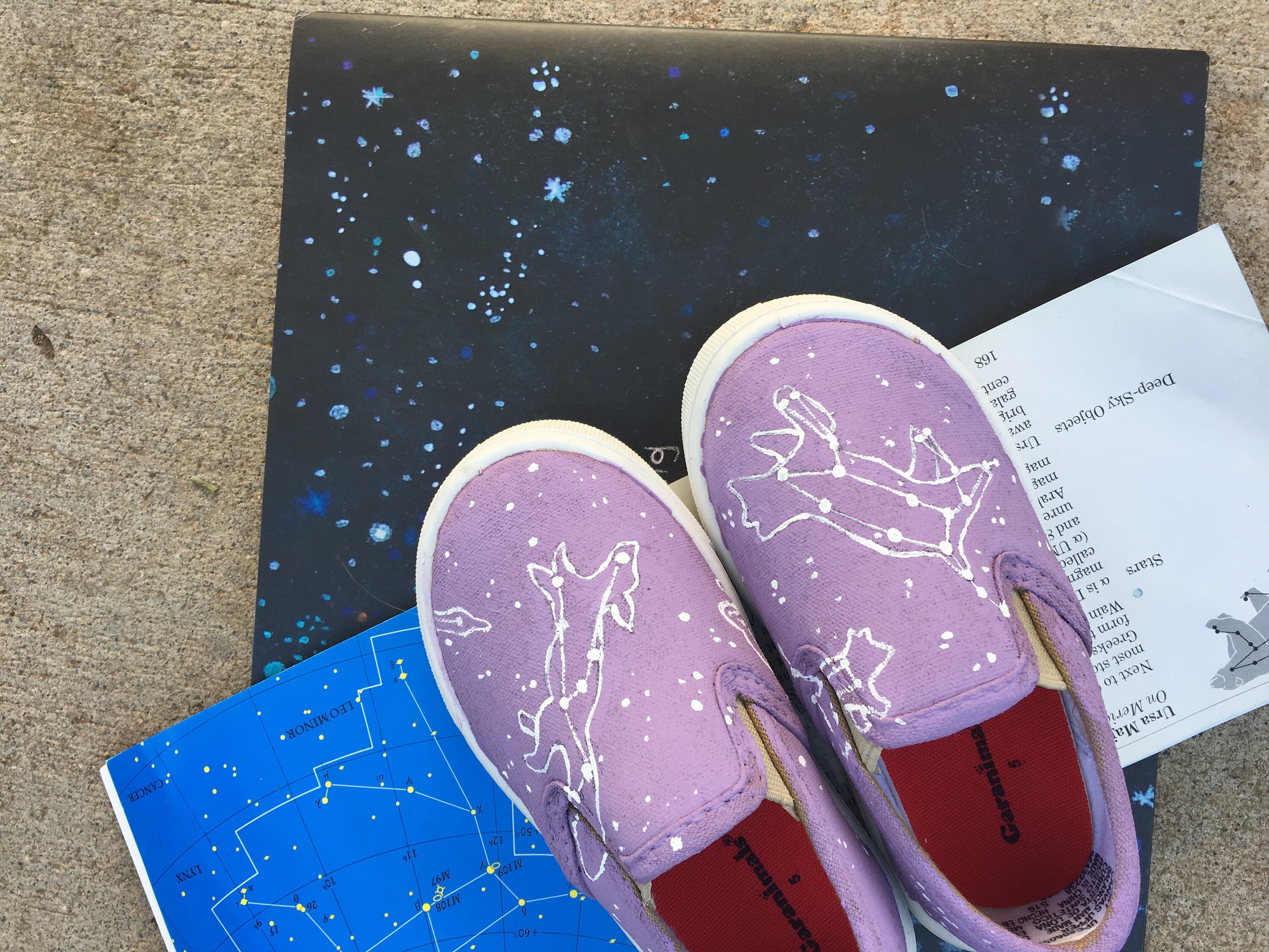 Constellations Children's Shoes // Custom Hand-painted | Etsy India