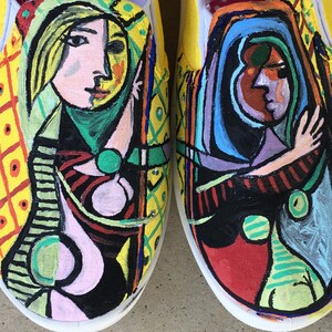Pablo Picasso's Girl Before a Mirror Custom Hand-painted Shoes // Vans ...
