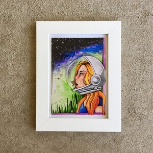 Space-themed Art Postcard Prints // Print // Astronaut // Astronomy ...