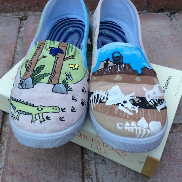 Dinosaur Vans Shoes - Etsy