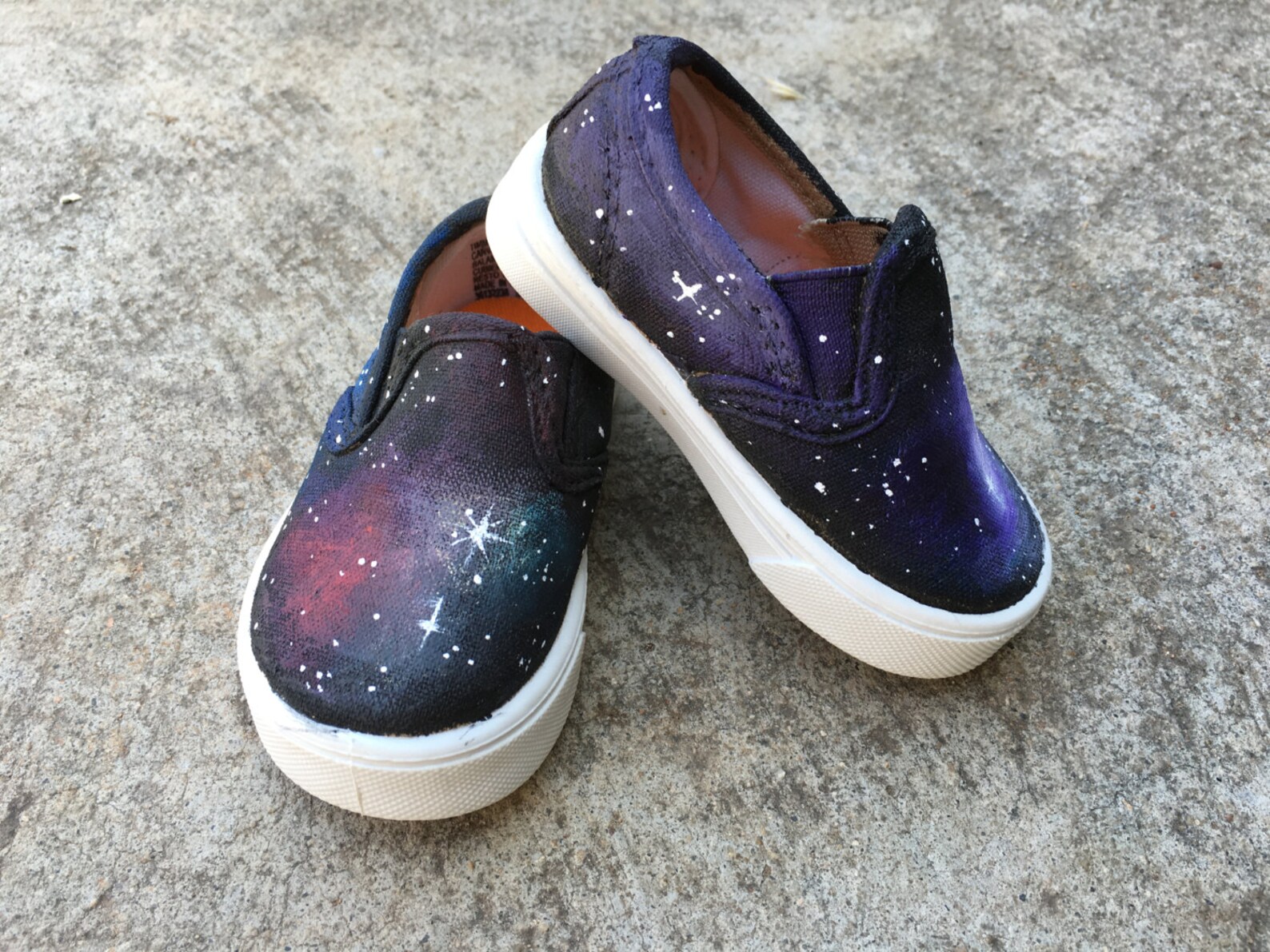 Space Custom Hand-painted Toddler Shoes // Stars Galaxies Cosmos - Etsy