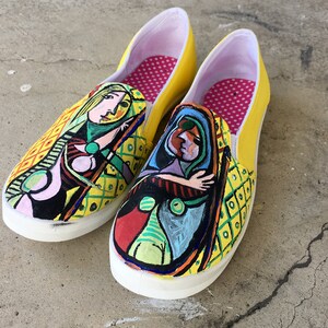 Pablo Picasso's Girl Before a Mirror Custom Hand-painted Shoes // Vans ...