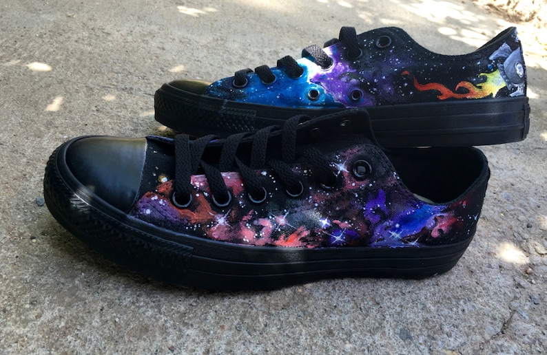 Galaxy Converse // Custom Hand-painted Space-themed Shoes // | Etsy