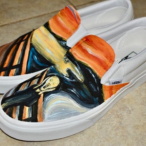 The Scream Custom Hand-painted Shoes // Edvard Munch // Standard Shoes ...