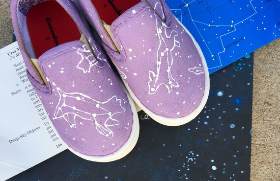 Constellations Children's Shoes // Custom Hand-painted | Etsy India