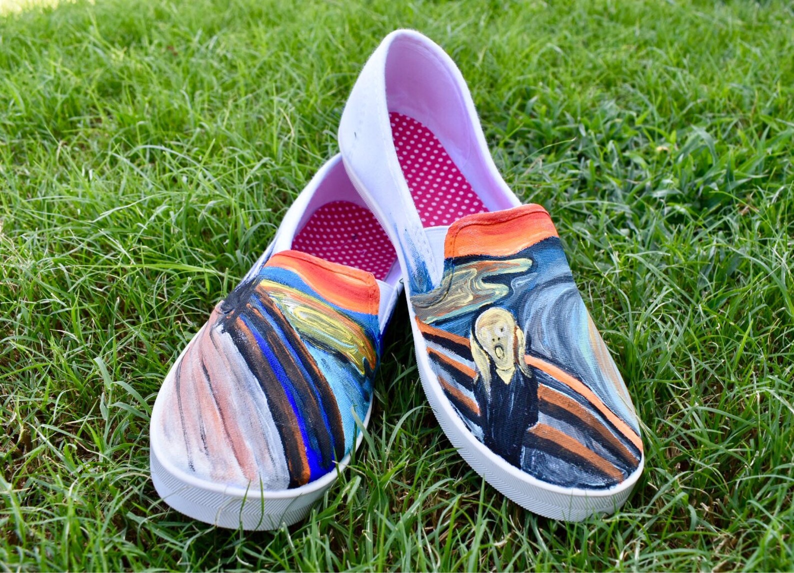 The Scream Custom Hand-painted Shoes // Edvard Munch // Standard Shoes ...