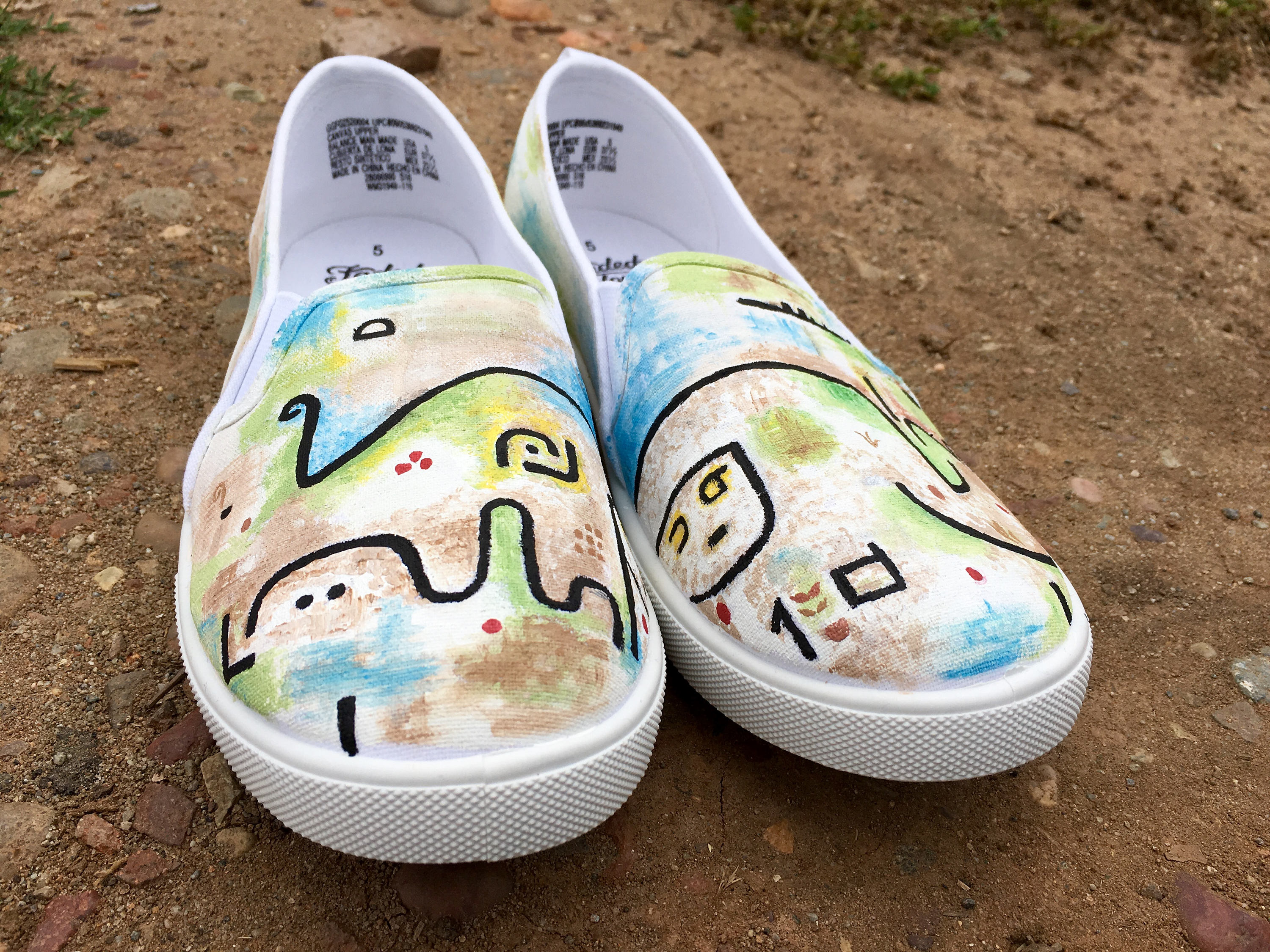 Paul Klee Insula Dulcamara Custom Hand-painted Shoes // Modern Art ...
