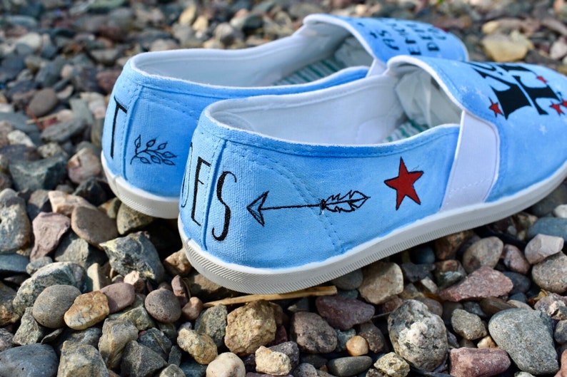 Get Out the Vote Shoes // Hand-painted Custom Canvas Slip-ons - Etsy