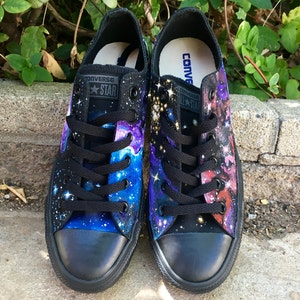 Galaxy Converse // Custom Hand-painted Space-themed Shoes // Chuck ...