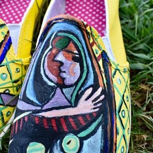 Pablo Picasso's Girl Before a Mirror Custom Hand-painted Shoes // Vans ...