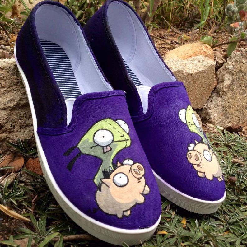 Custom Designed Cartoon/animation Hand-painted Shoes | Etsy