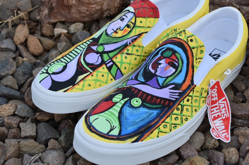 Pablo Picasso's Girl Before a Mirror Custom Hand-painted Shoes // Vans ...