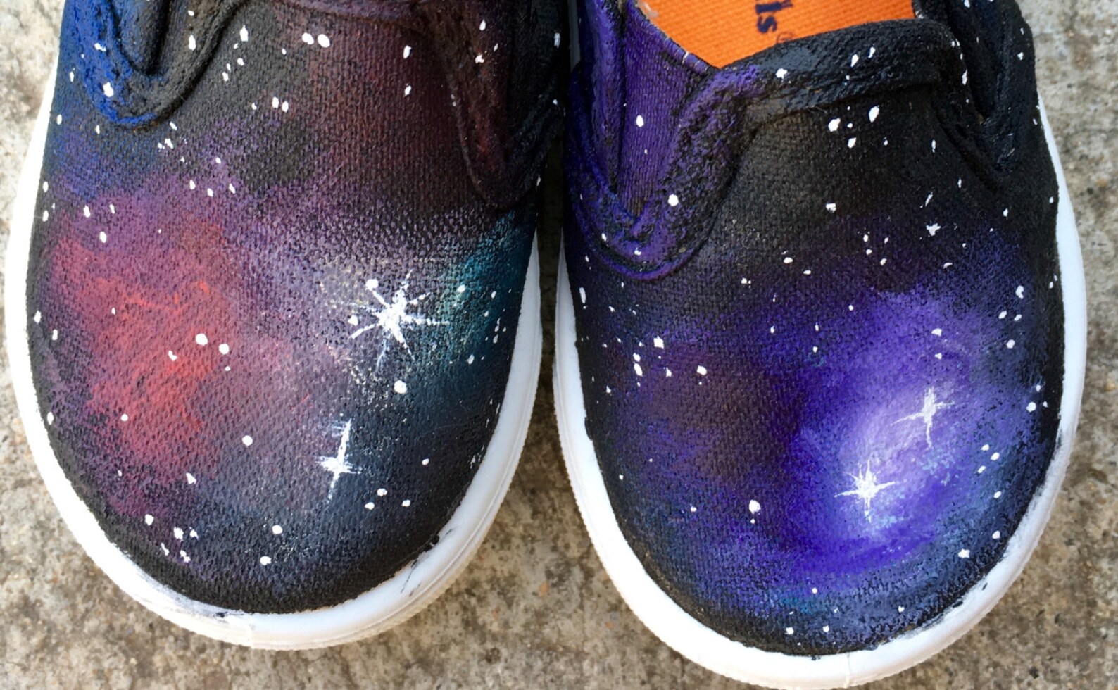 Space Custom Hand-painted Toddler Shoes // Stars Galaxies Cosmos - Etsy