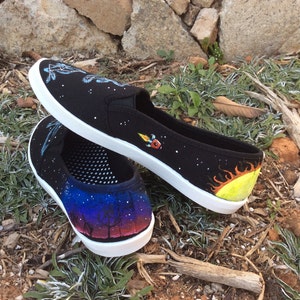 Constellations Custom Hand-painted Shoes // Universe // Cosmos - Etsy