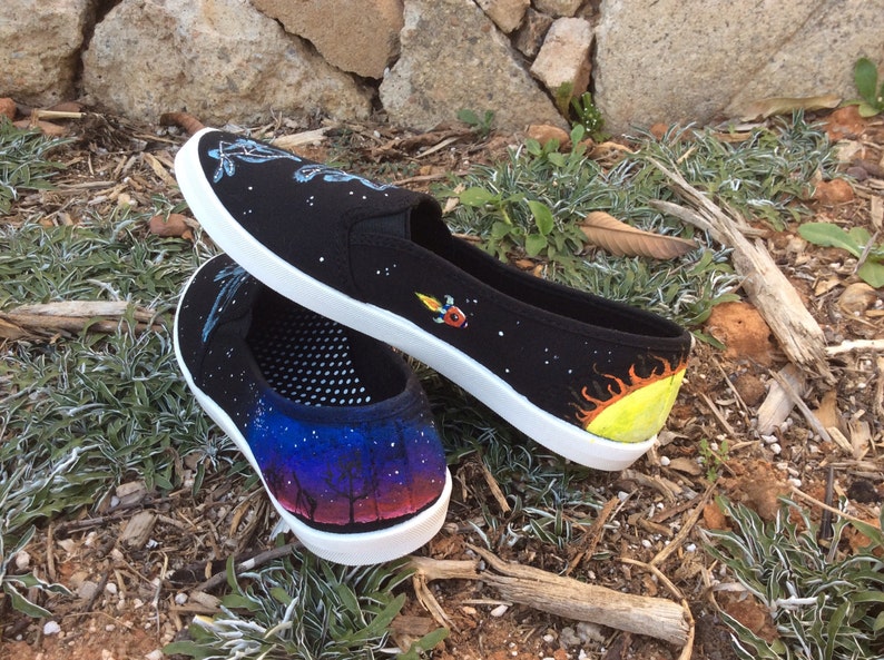 Constellations Custom Hand-painted Shoes // Universe // Cosmos - Etsy