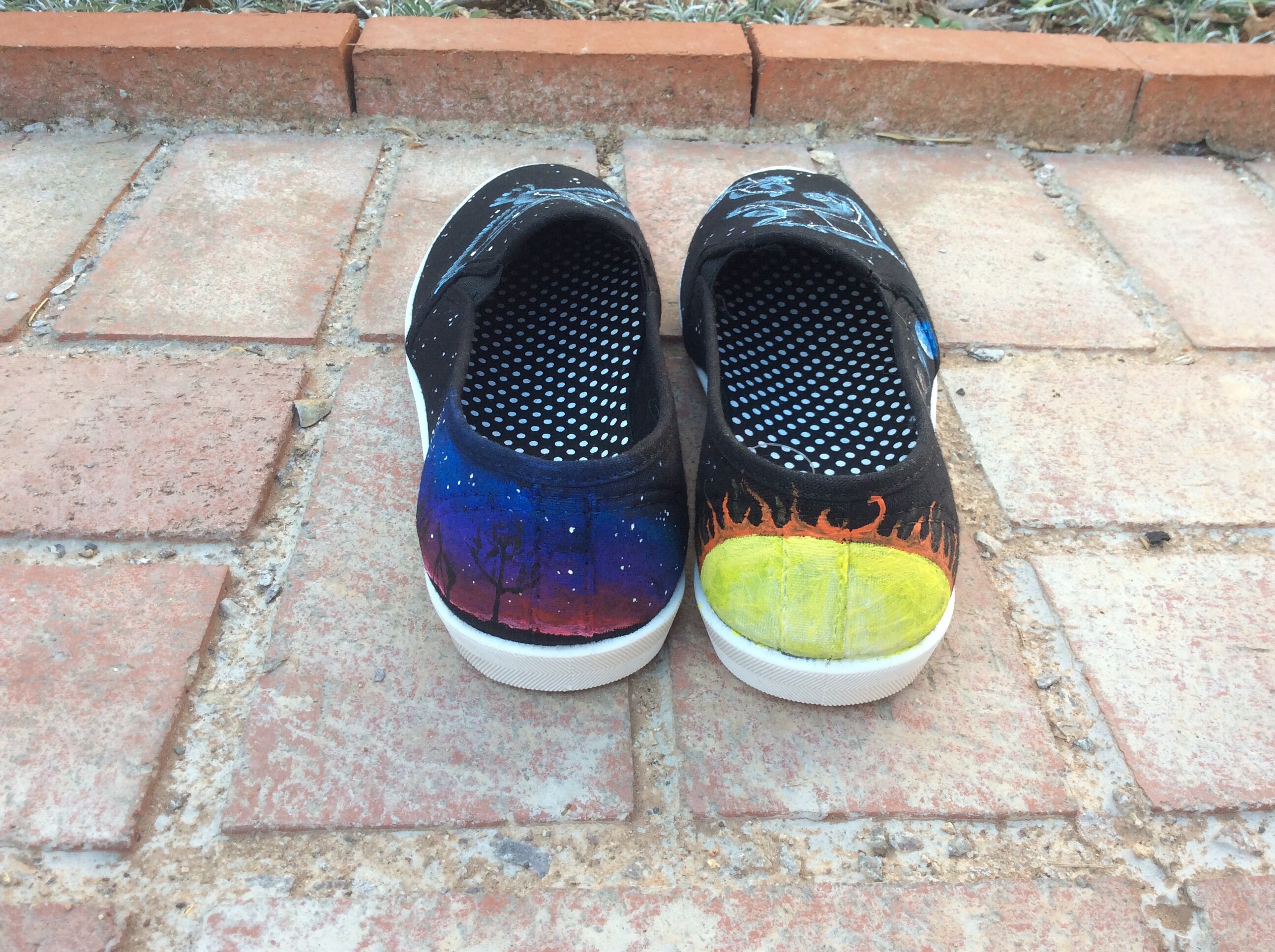 Constellations Custom Hand-painted Shoes // Universe // Cosmos - Etsy