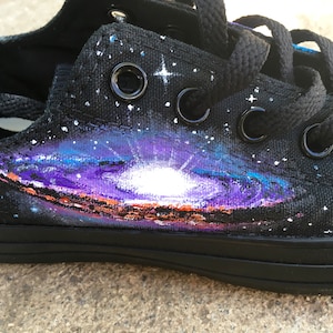 Galaxy Converse // Custom Hand-painted Space-themed Shoes // Chuck ...