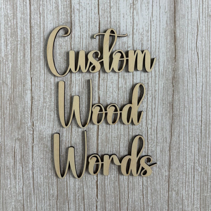 Custom Font Wood Cutout - Etsy