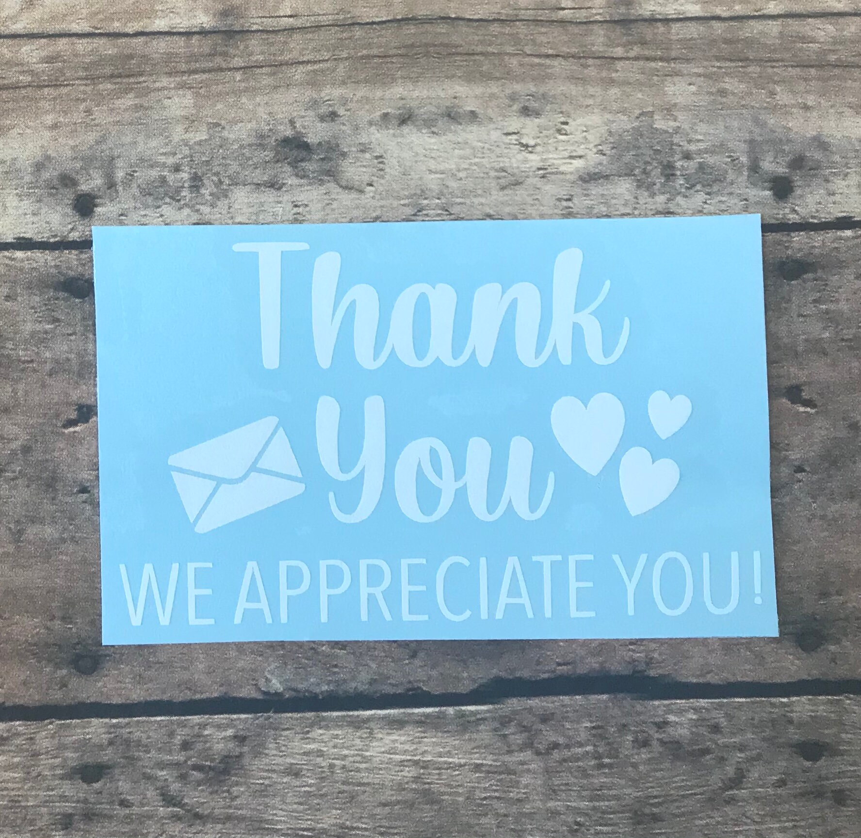 Mailbox Thank You Decal: Mail Carrier Appreciation Sticker - Etsy