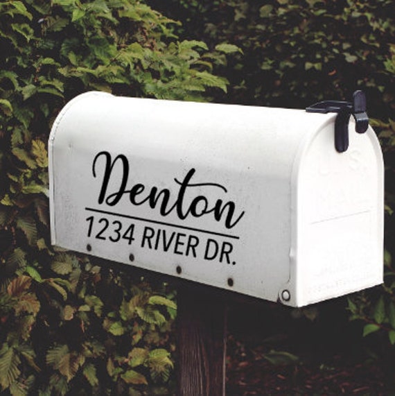 Mailbox Decal Personalized Sticker for Mailbox Last Name and | Etsy