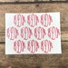 Set of Monogram Decals, Set of 10 Fancy Circle Monograms, Monogram ...