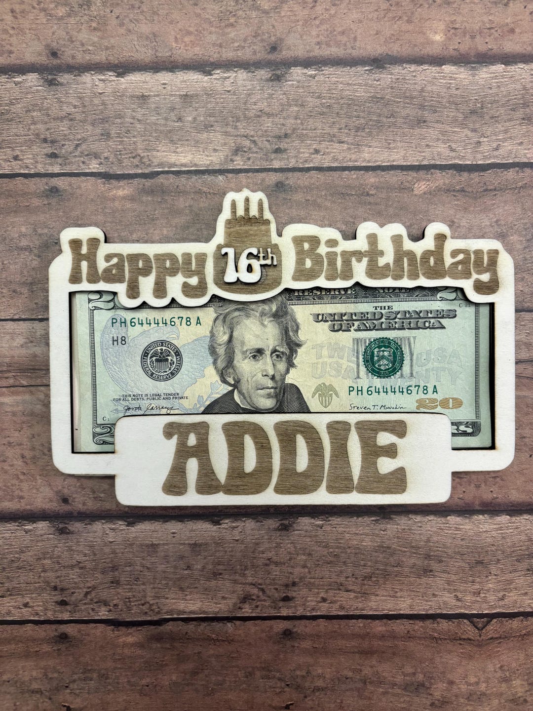 Cash Holder Birthday Card, Custom Birthday Gift, Money Card for ...