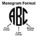 HUGE Monogram Set Sheet of Monogram Stickers Set of Vinyl - Etsy
