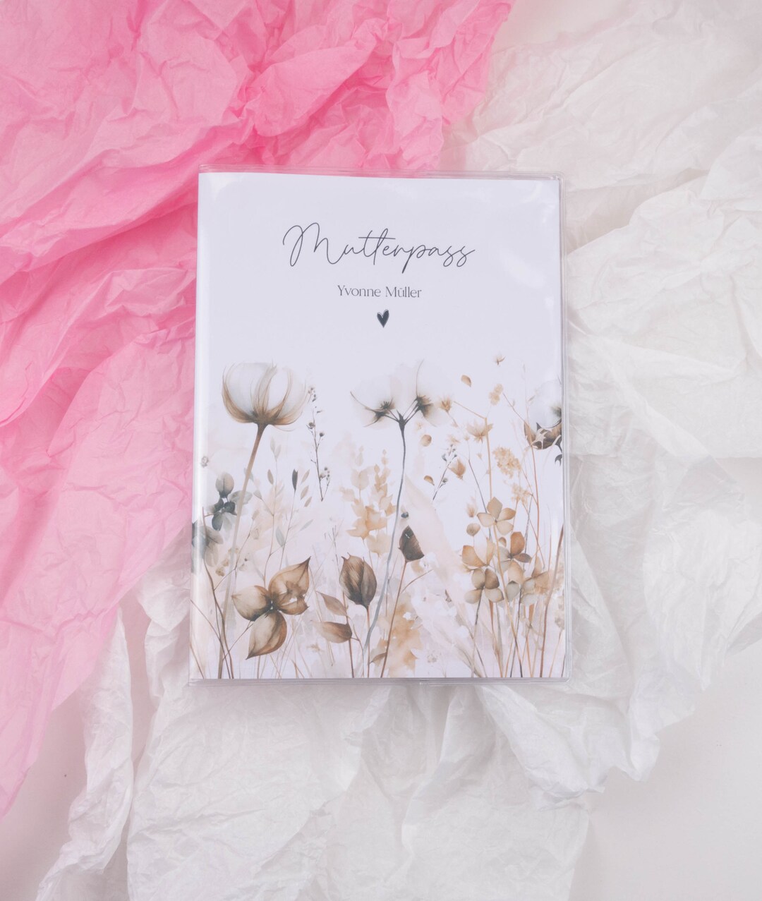 Mutterpass Hülle Mutterpasshülle personalisiert BLUMEN BOHO - Etsy.de