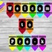 Welcome to Kindergarten Crayon Banner Teachers Classroom INSTANT ...