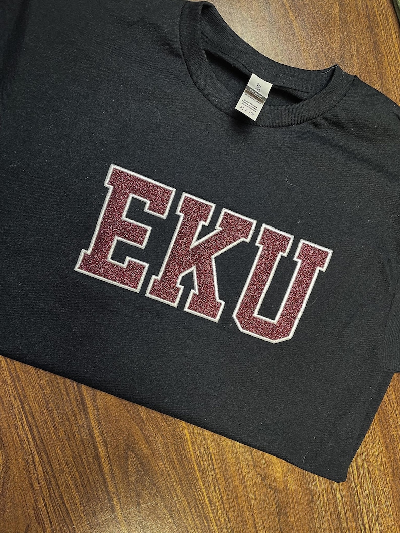 EKU Glitter Applique Tee, EKU Colonels, Eastern Kentucky, EKY, Kentucky ...